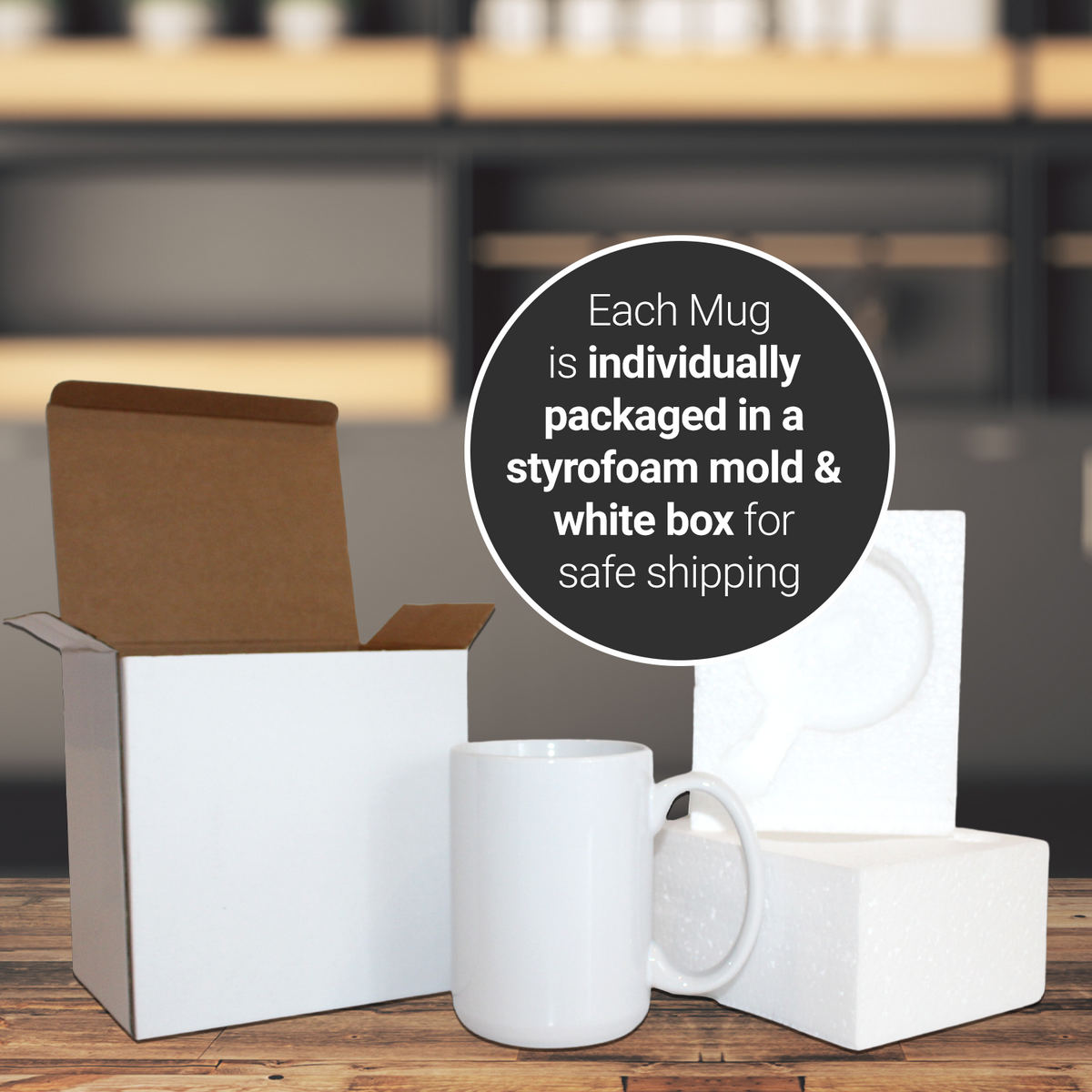 6 PACK -"Blank White 15 oz Sublimation Mugs with AAA Coating - Box of ...