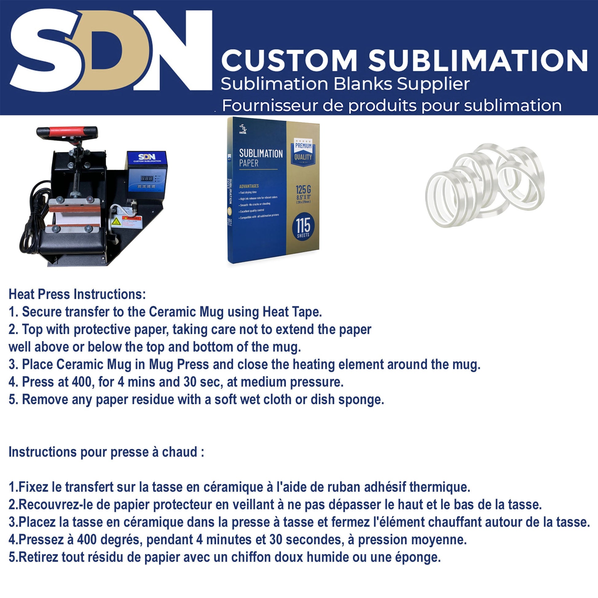 24 Pack-15 once White sublimation mugs inner color RED and handle with ...