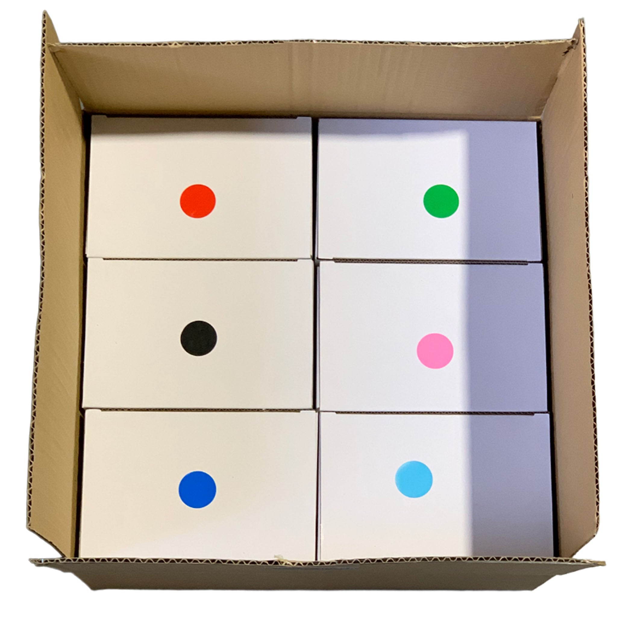 6 PACK -11 once White sublimation mugs MULTI 6 COLORS inner color and